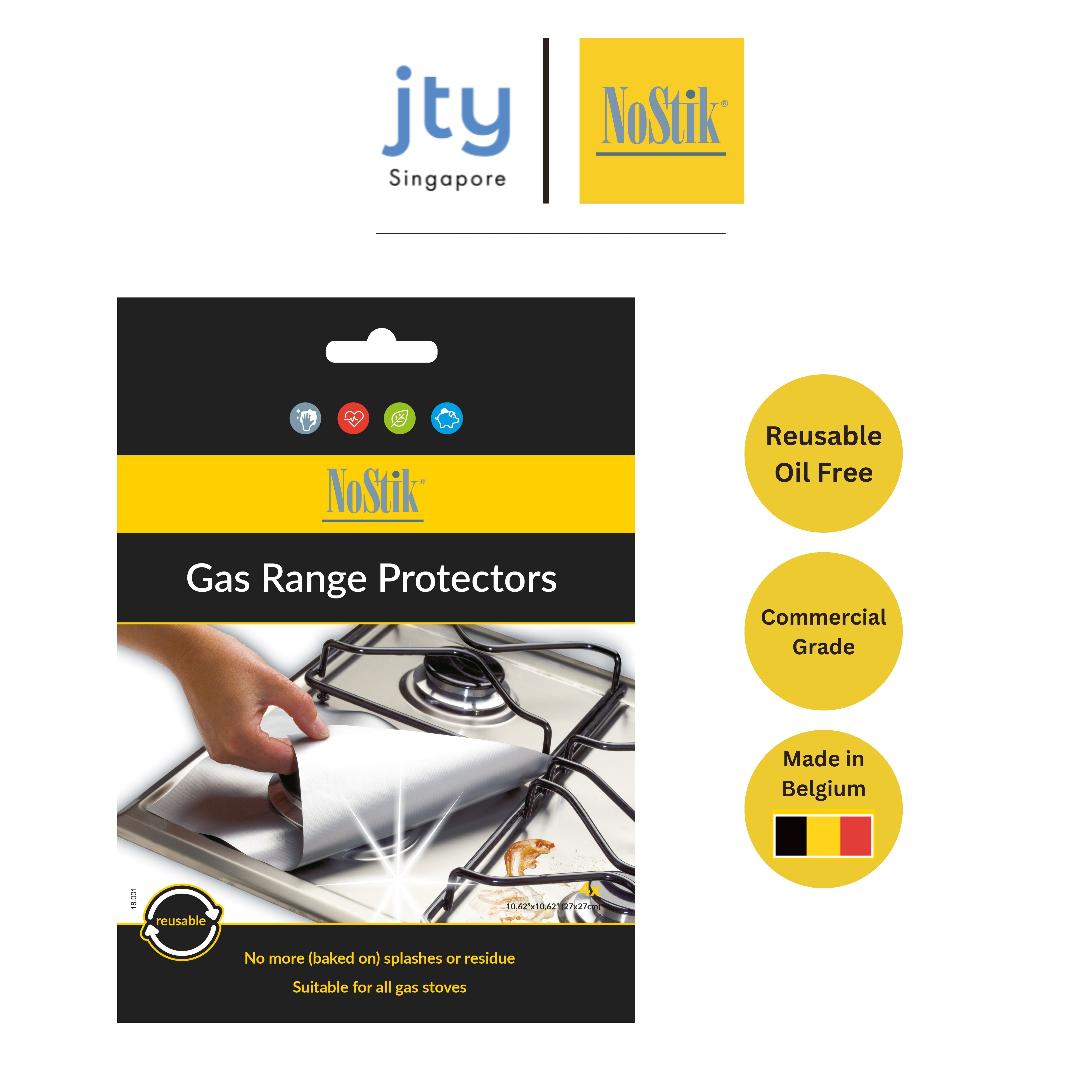 Nostik Gas Range Protector Set of 4 – JTY Singapore