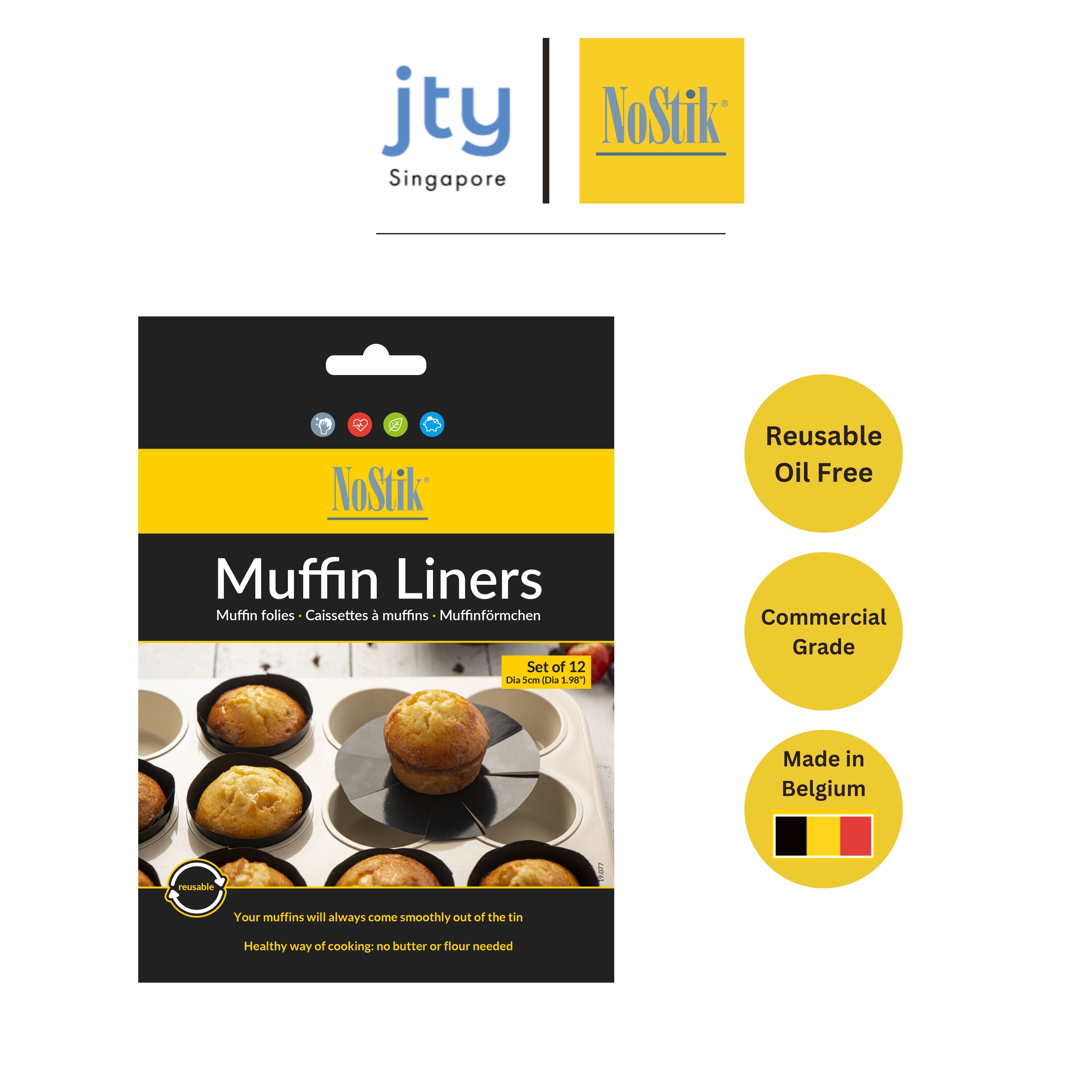 Nostik Muffin Liner Set of 12 – JTY Singapore
