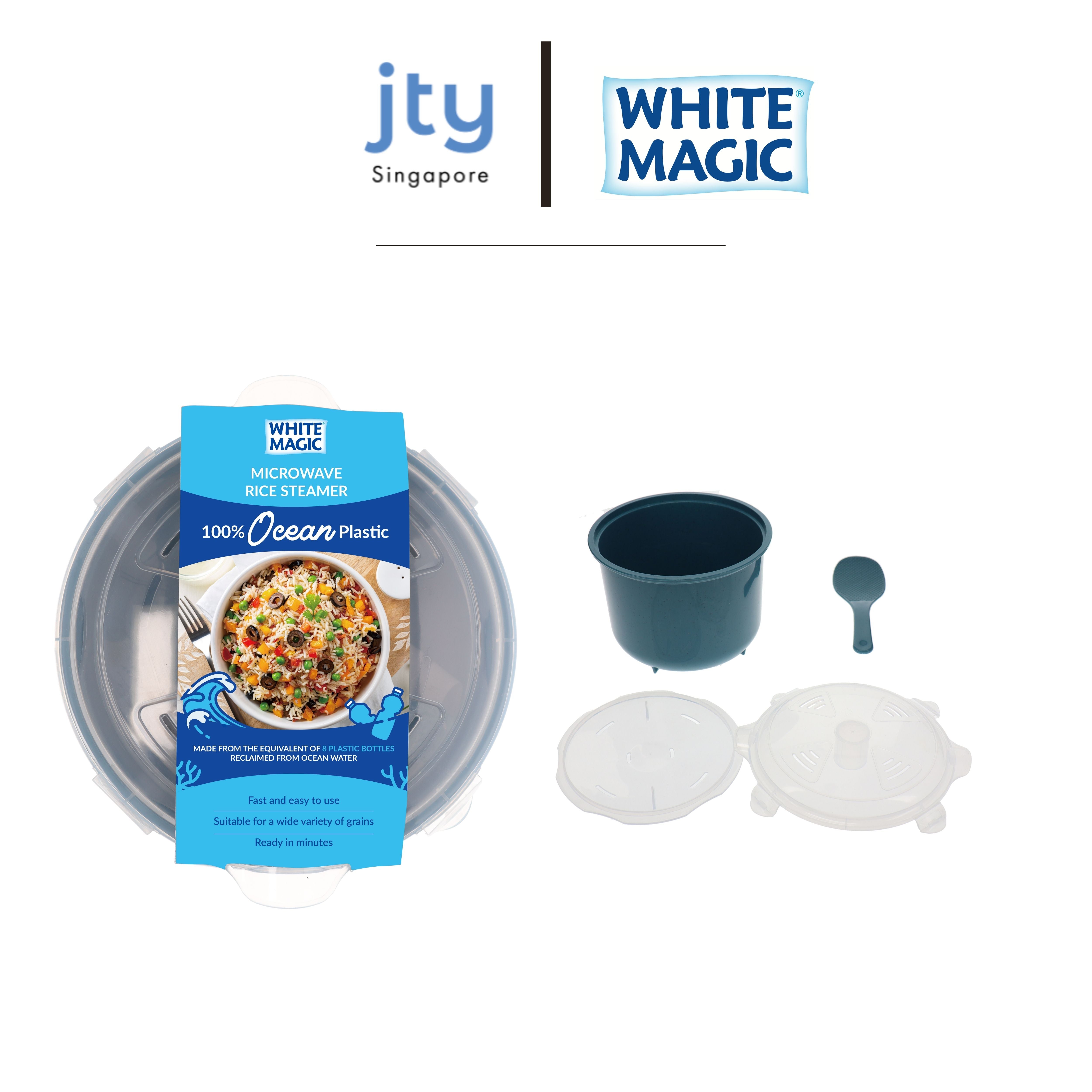 White Magic Microwave Rice Steamer – JTY Singapore
